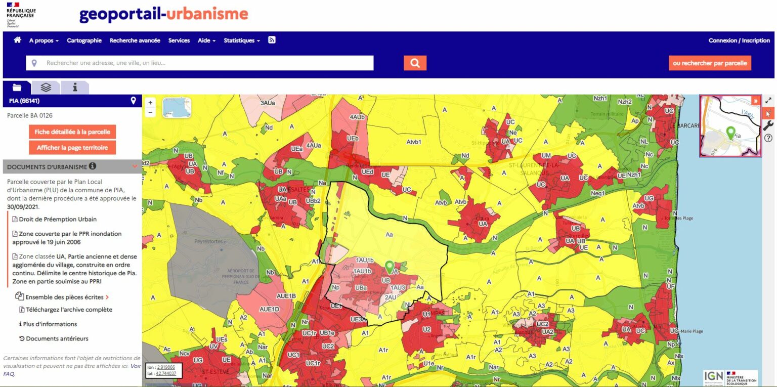 Plan Local d’Urbanisme (PLU) – Portail Urbanisme – Ville de Pia